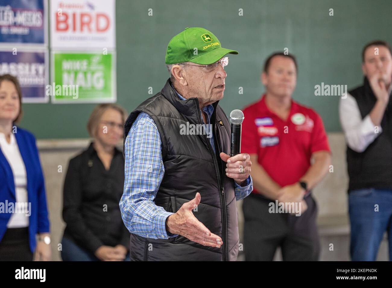 On one of the last days of the 2022 Midterm election campaign Senator ...