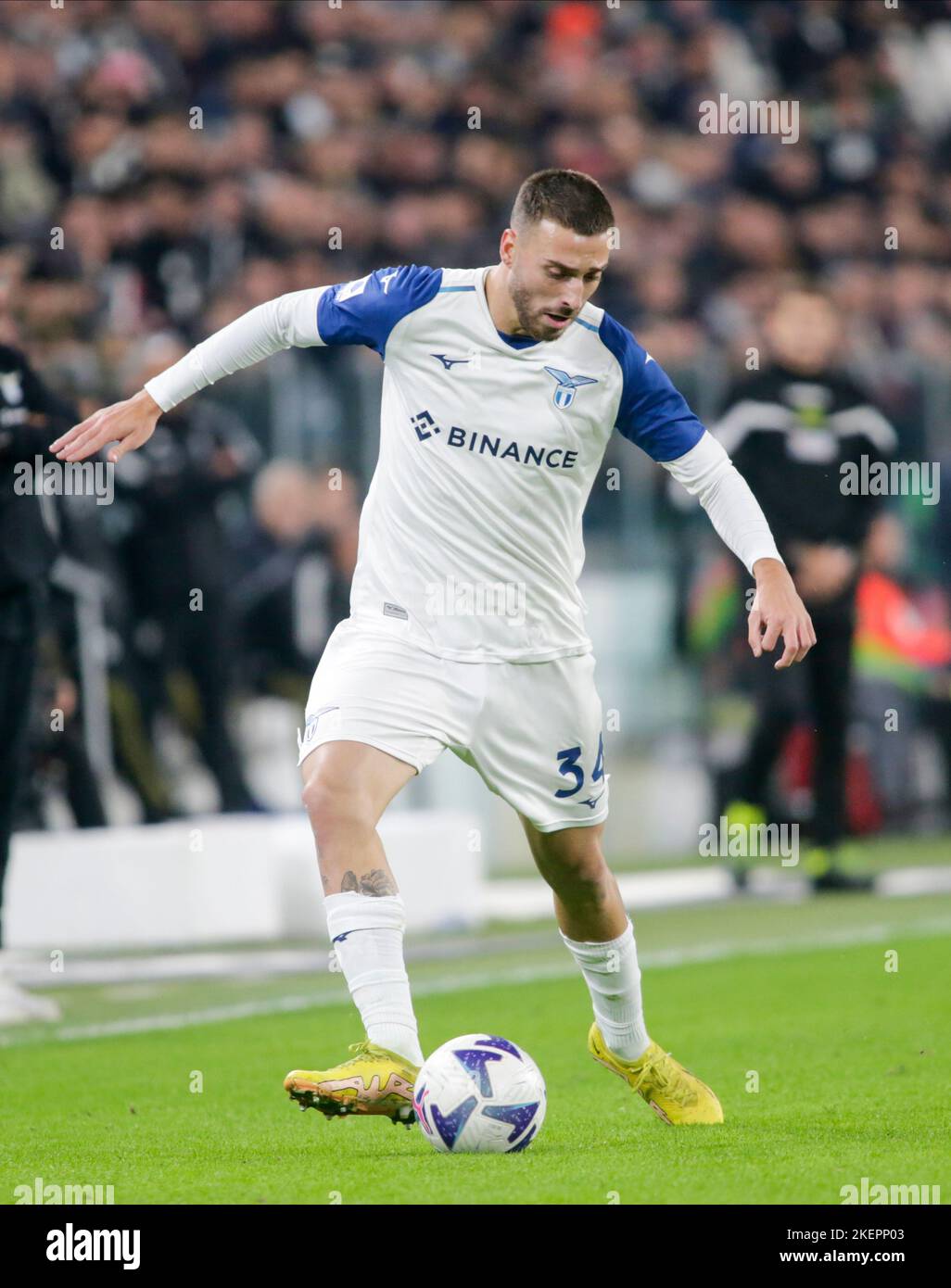 Mario Gila of Ss Lazio during the Italian Serie A, football match between Juventus Fc and Ss ...