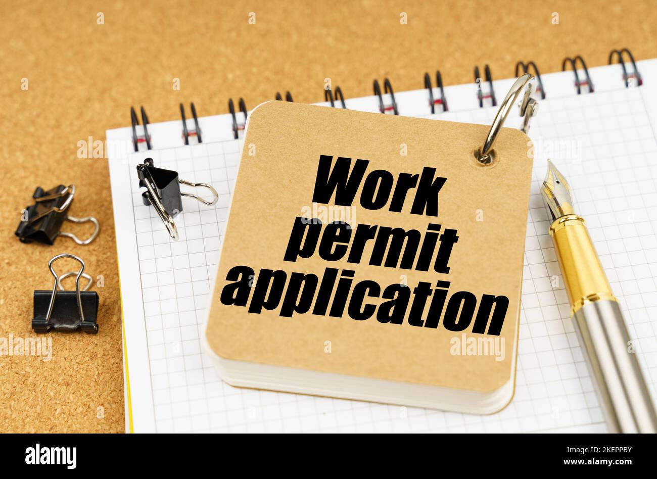 Economy and business concept. On the table is a pen and a notebook with ...