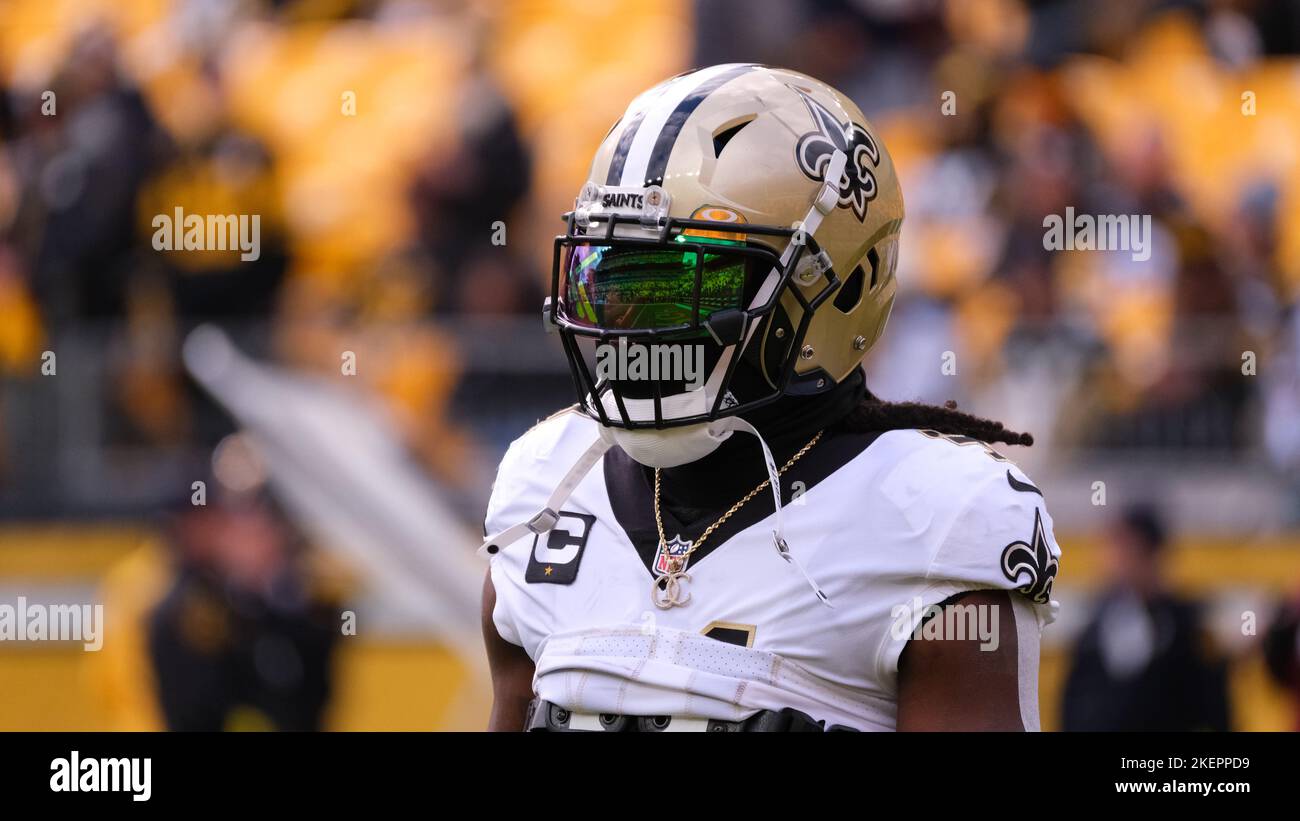 Pittsburgh, PA, USA. 13th Nov, 2022. Alvin Kamara (41) during the ...