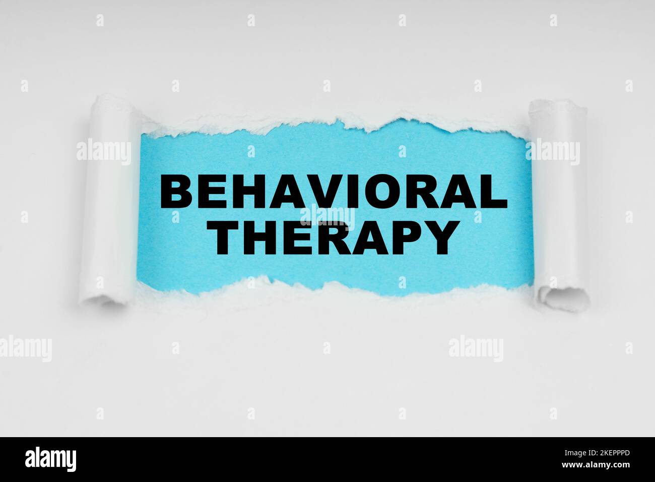 Medical concept. In the middle of a white sheet in space on a blue ...