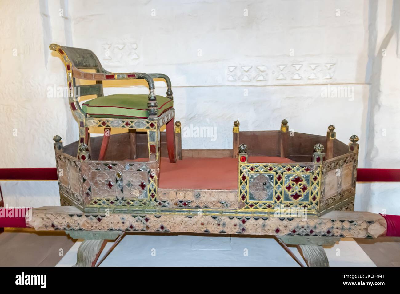 antique palanquins with white background from flat angle Stock Photo ...