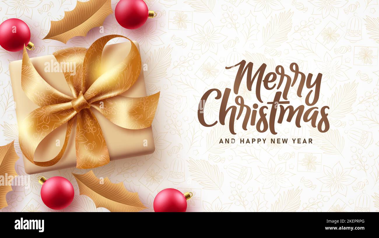 Merry christmas text vector design. Christmas and new year typography ...