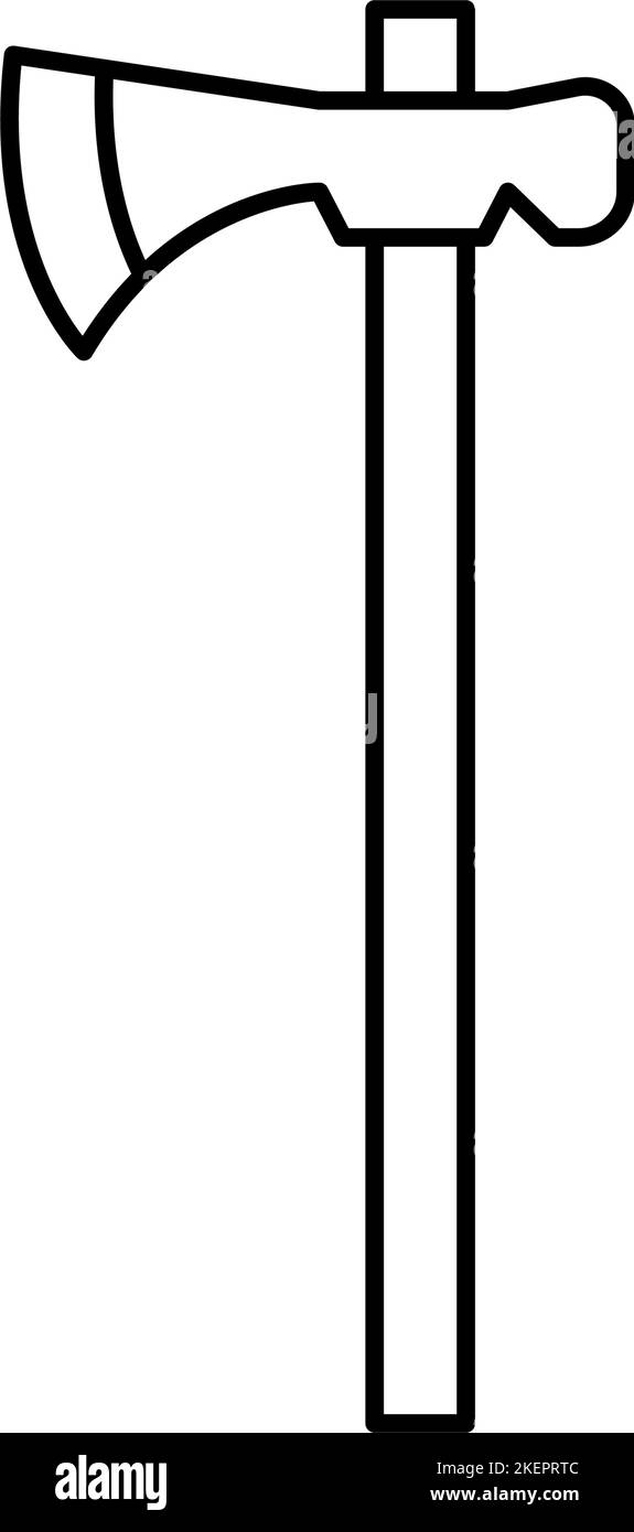 tomahawk weapon line icon vector illustration Stock Vector Image & Art ...