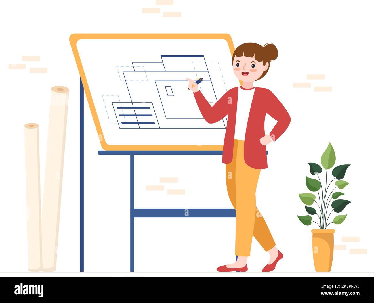 Projecting structure Stock Vector Images - Alamy