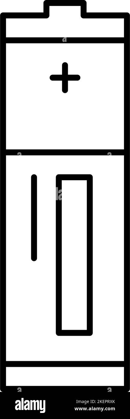 aaa battery power energy line icon vector illustration Stock Vector ...