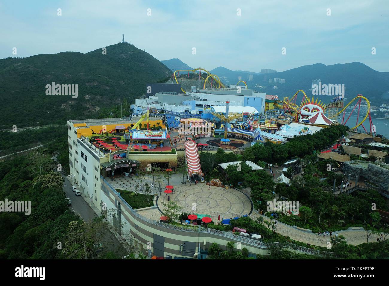 Exterior architecture of Rides and Roller coasters at Animal amusement ...
