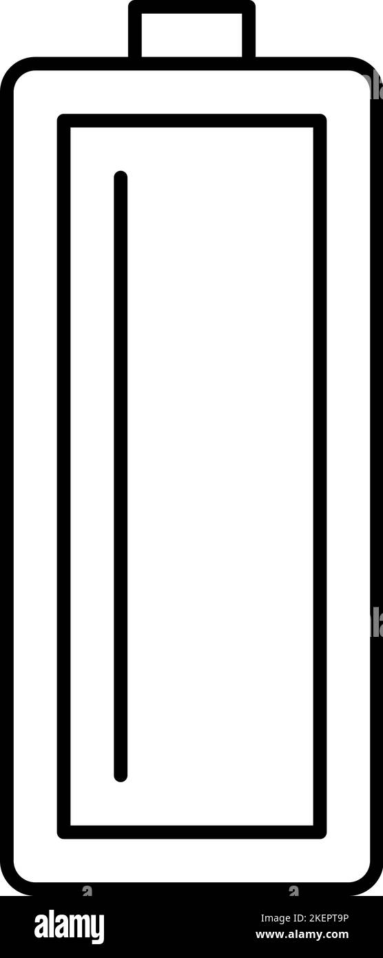 full battery power energy line icon vector illustration Stock Vector ...
