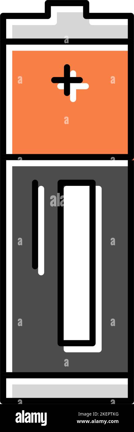 aaa battery power energy color icon vector illustration Stock Vector ...