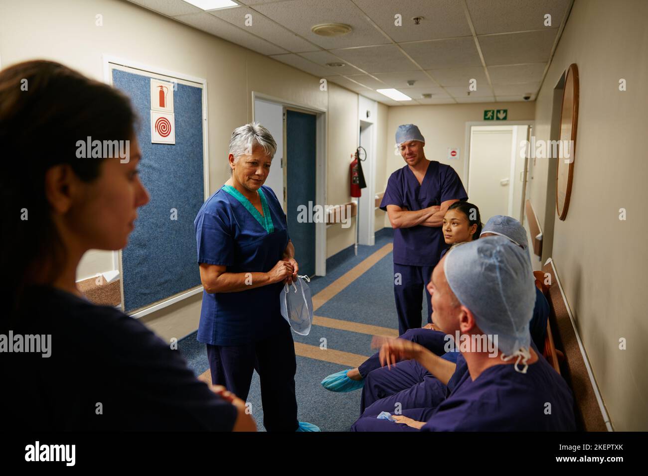 Medical meeting. a team of medical professionals in the hospital Stock ...
