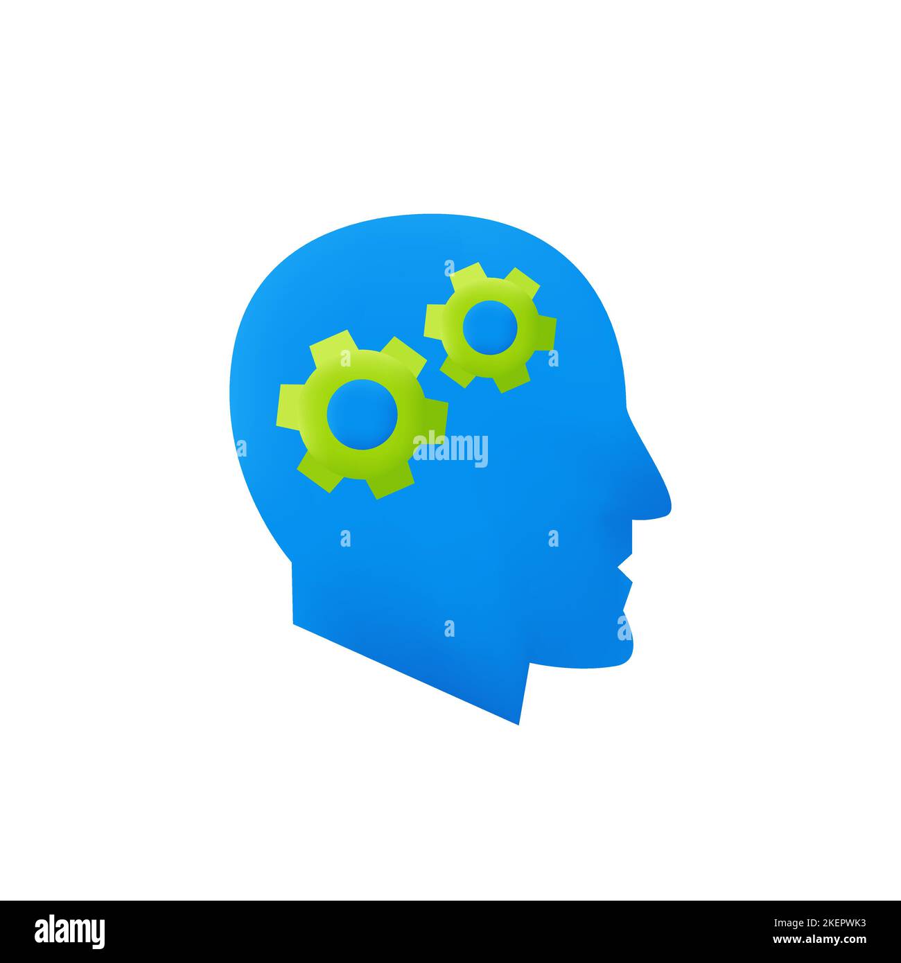 3d Knowledge vector icon. Concept for brain and head. Idea, mind ...