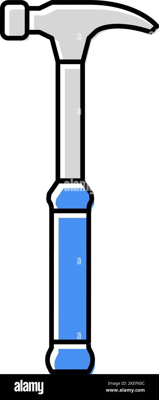 claw hammer tool color icon vector illustration Stock Vector Image ...