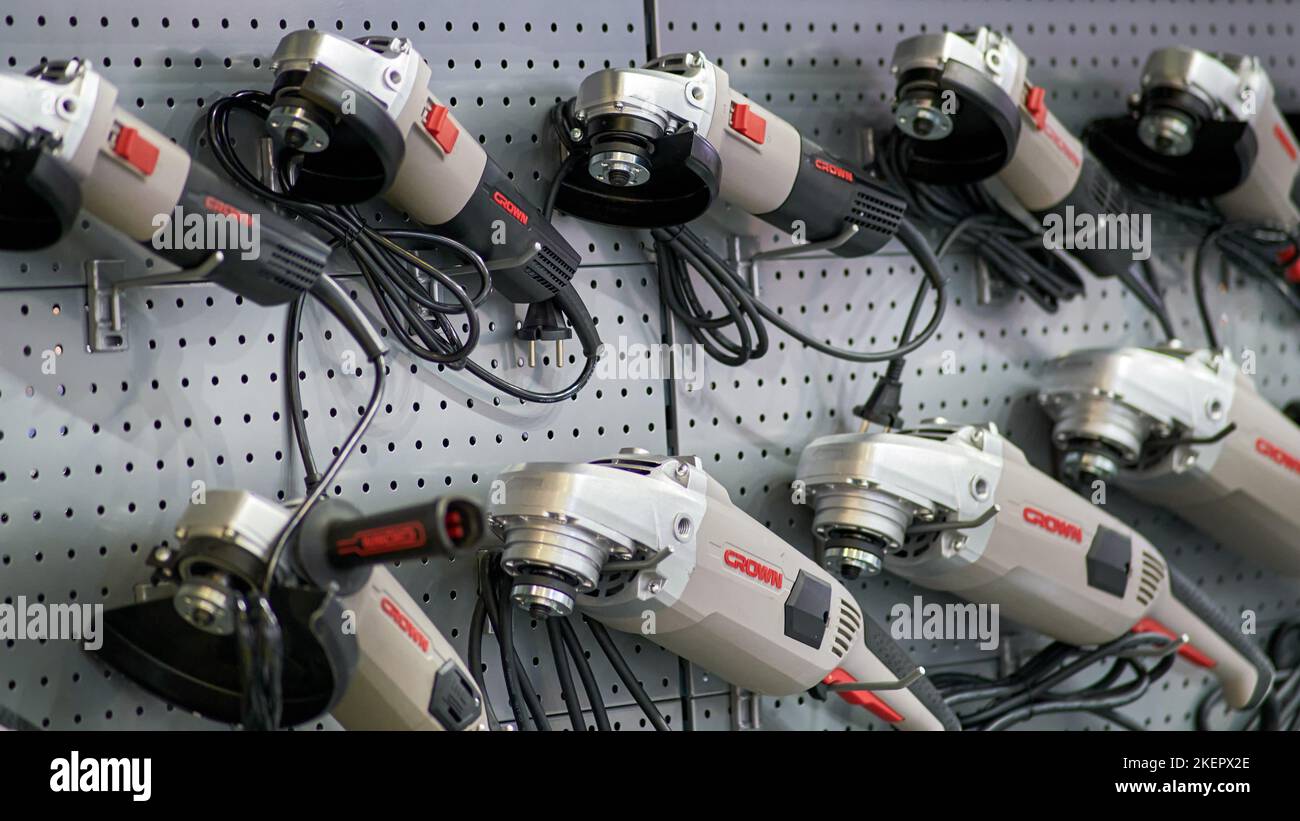 Exhibition of professional tools for work, repair and construction ...