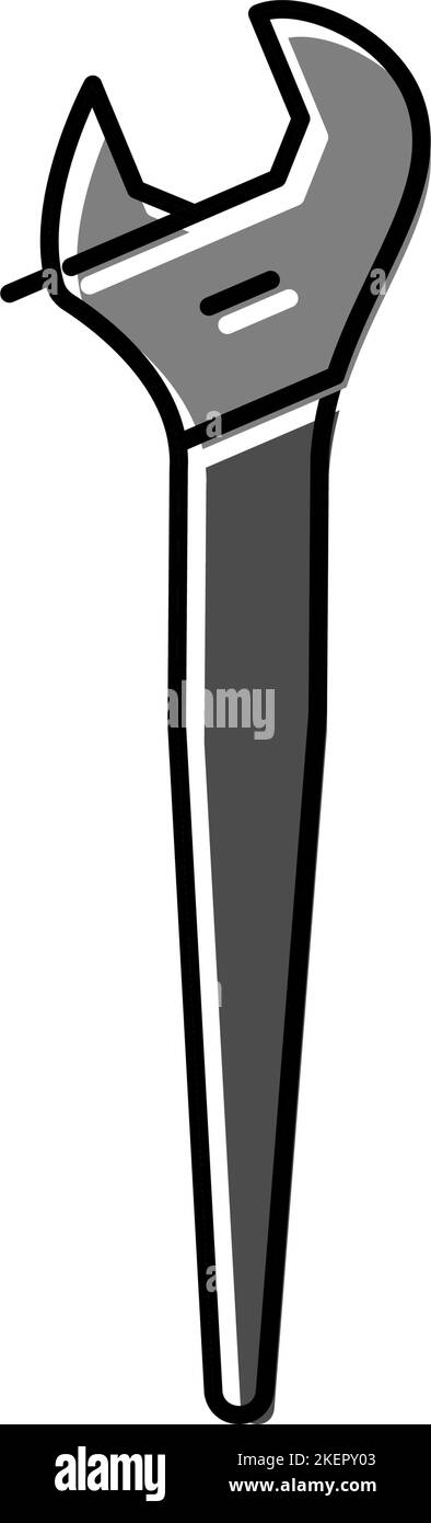 spud wrench tool color icon vector illustration Stock Vector Image ...