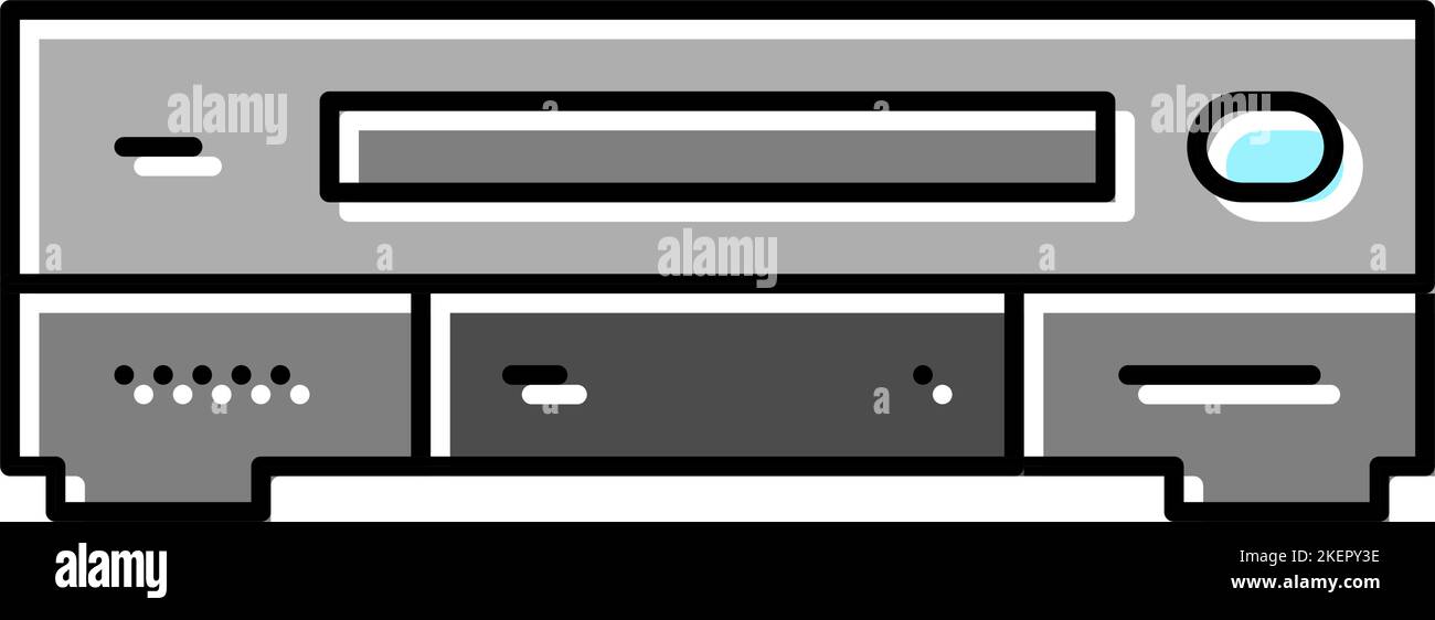 vhs player retro gadget color icon vector illustration Stock Vector ...