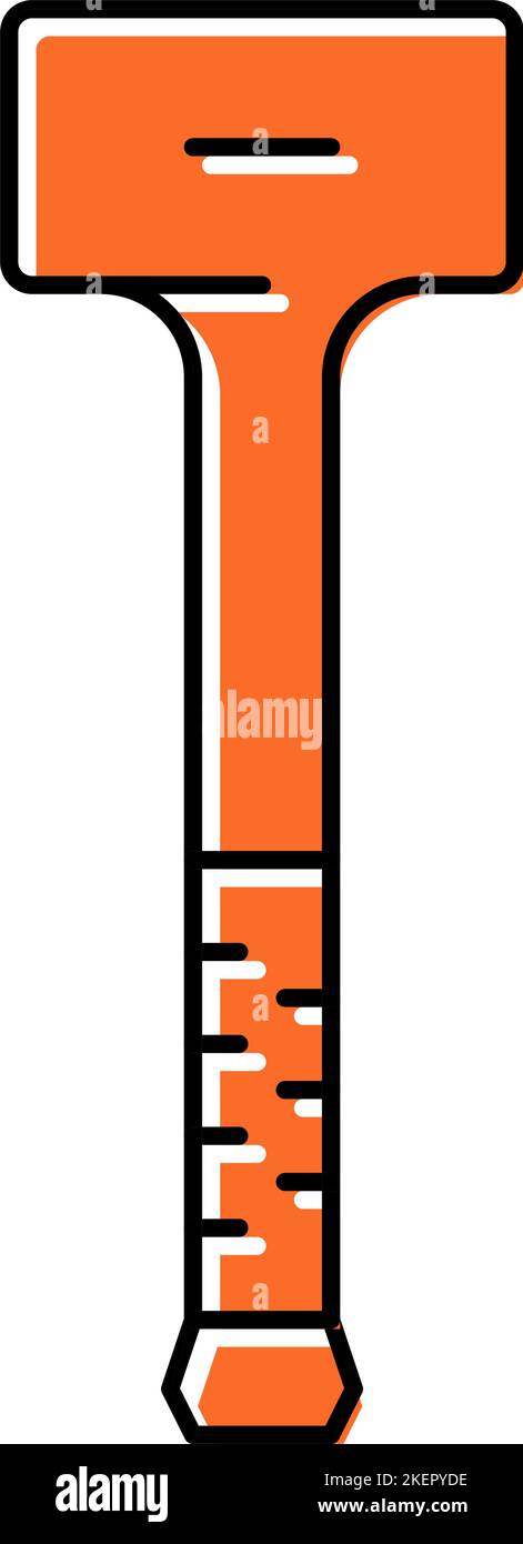 dead blow hammer tool color icon vector illustration Stock Vector Image & Art - Alamy