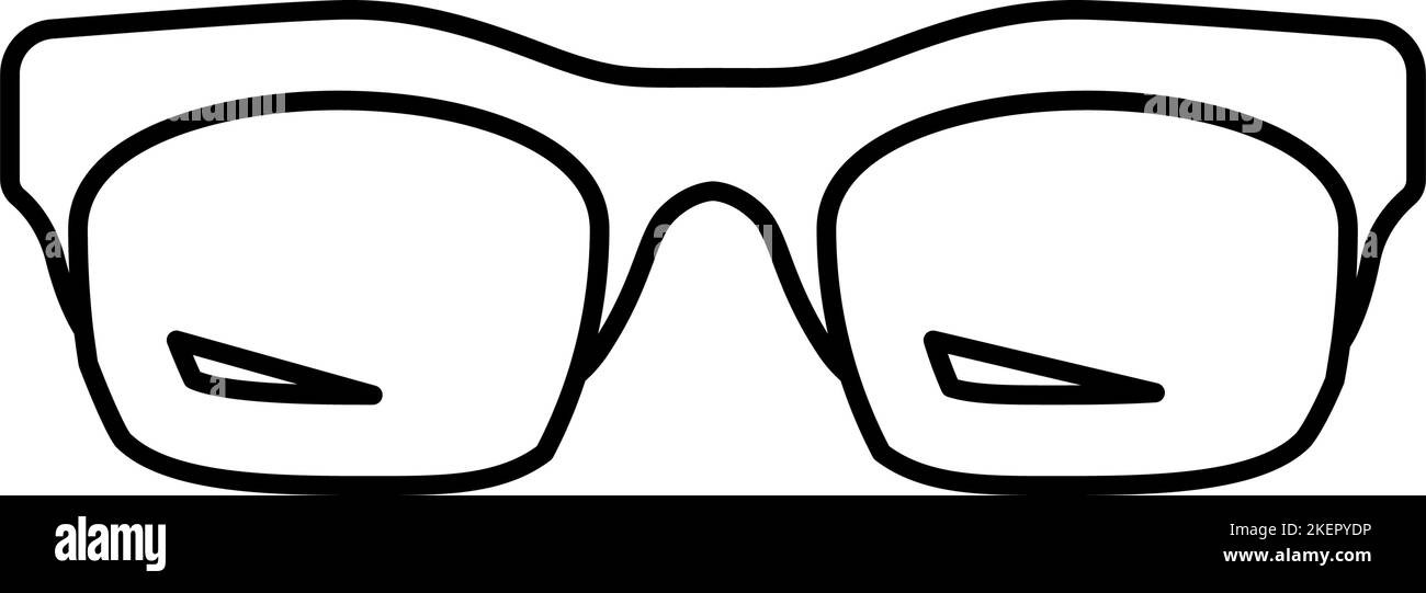 stylish glasses frame line icon vector illustration Stock Vector Image ...