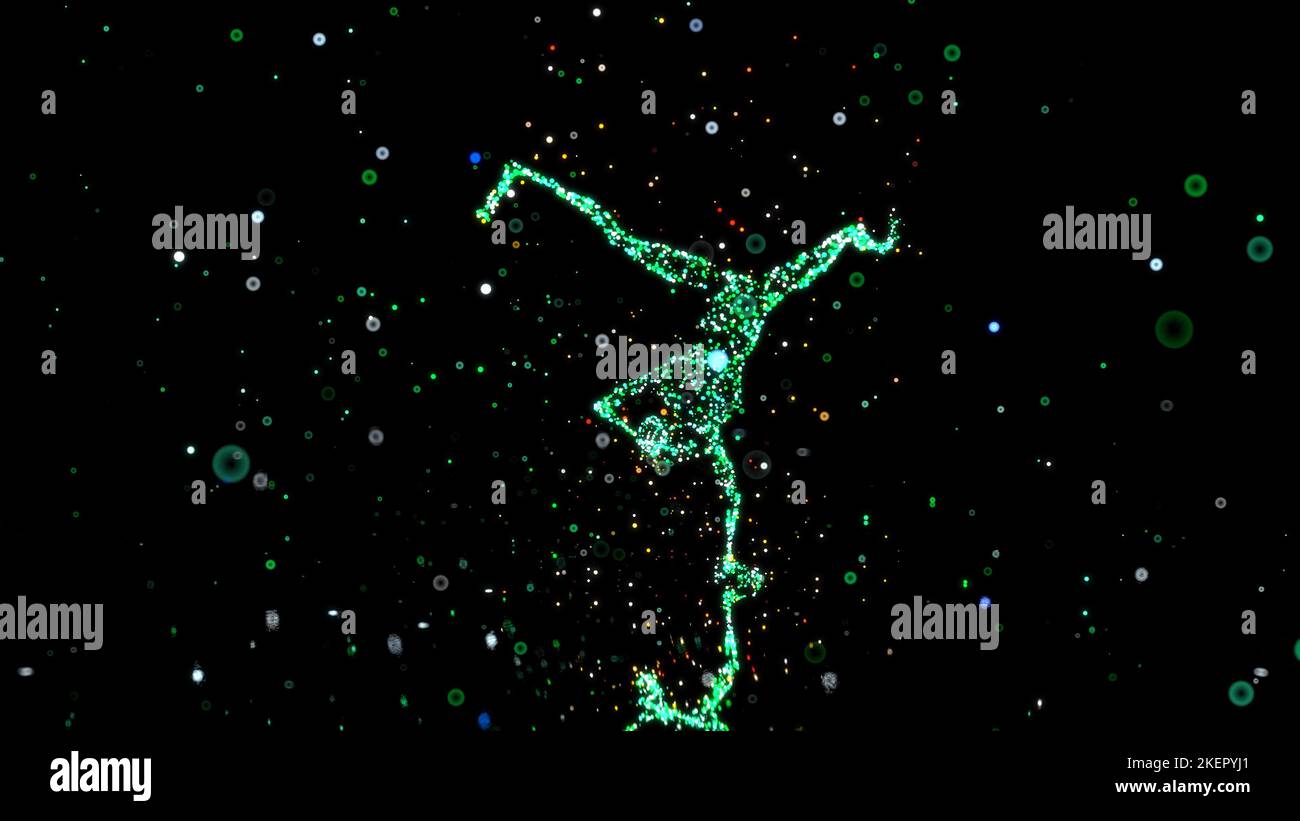 4K abstract motion design of a breakdance dancer Stock Photo - Alamy