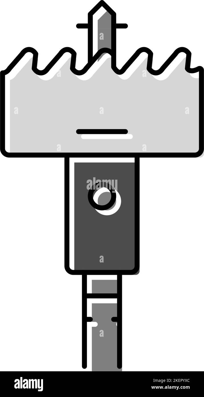Hole saw Stock Vector Images - Alamy