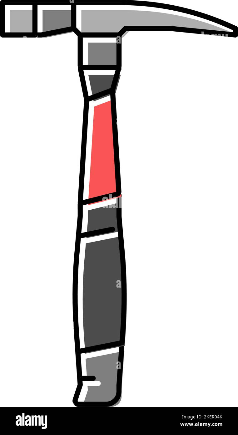 brick hammer tool color icon vector illustration Stock Vector Image ...