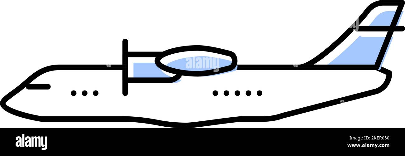 maritime patrol airplane aircraft color icon vector illustration Stock ...