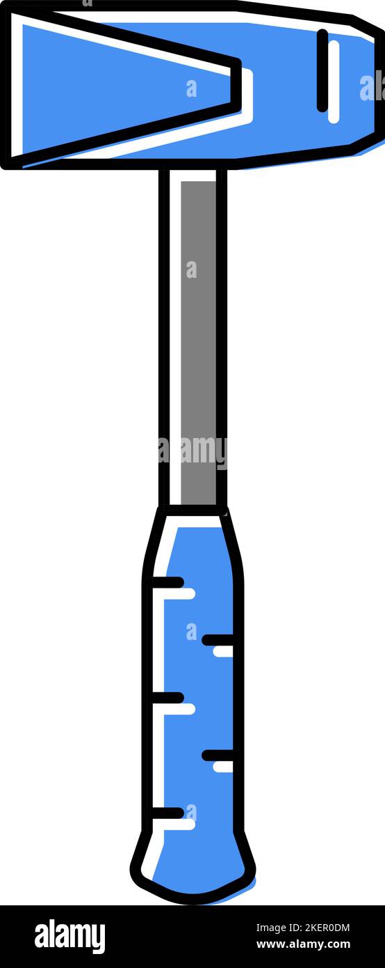 splitting maul hammer tool color icon vector illustration Stock Vector ...
