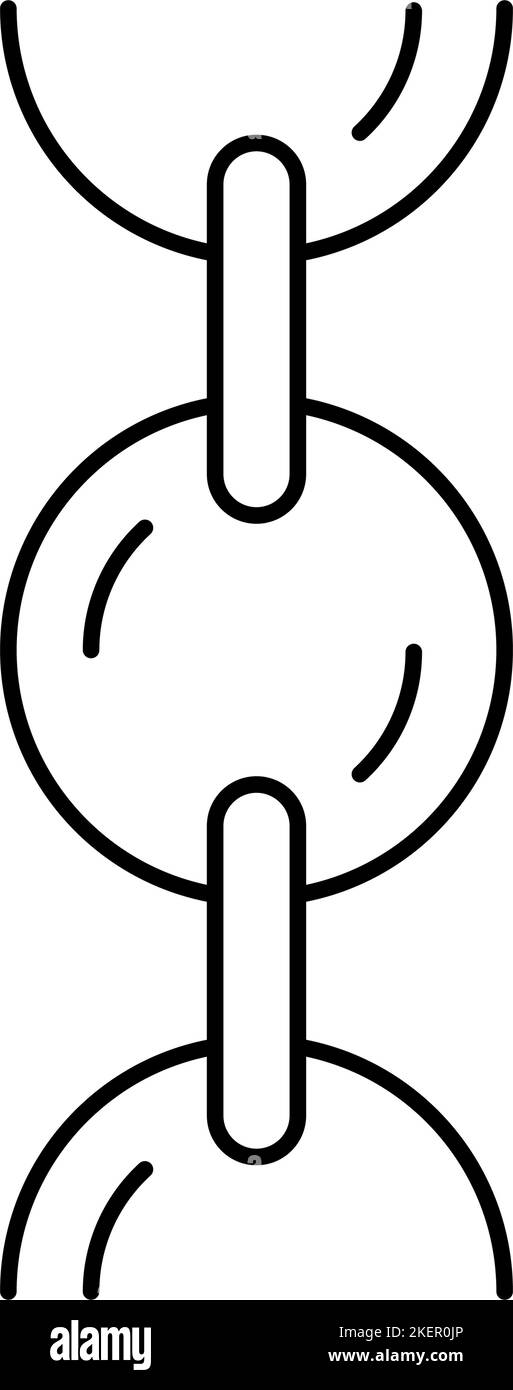 sequin chain line icon vector illustration Stock Vector Image & Art - Alamy