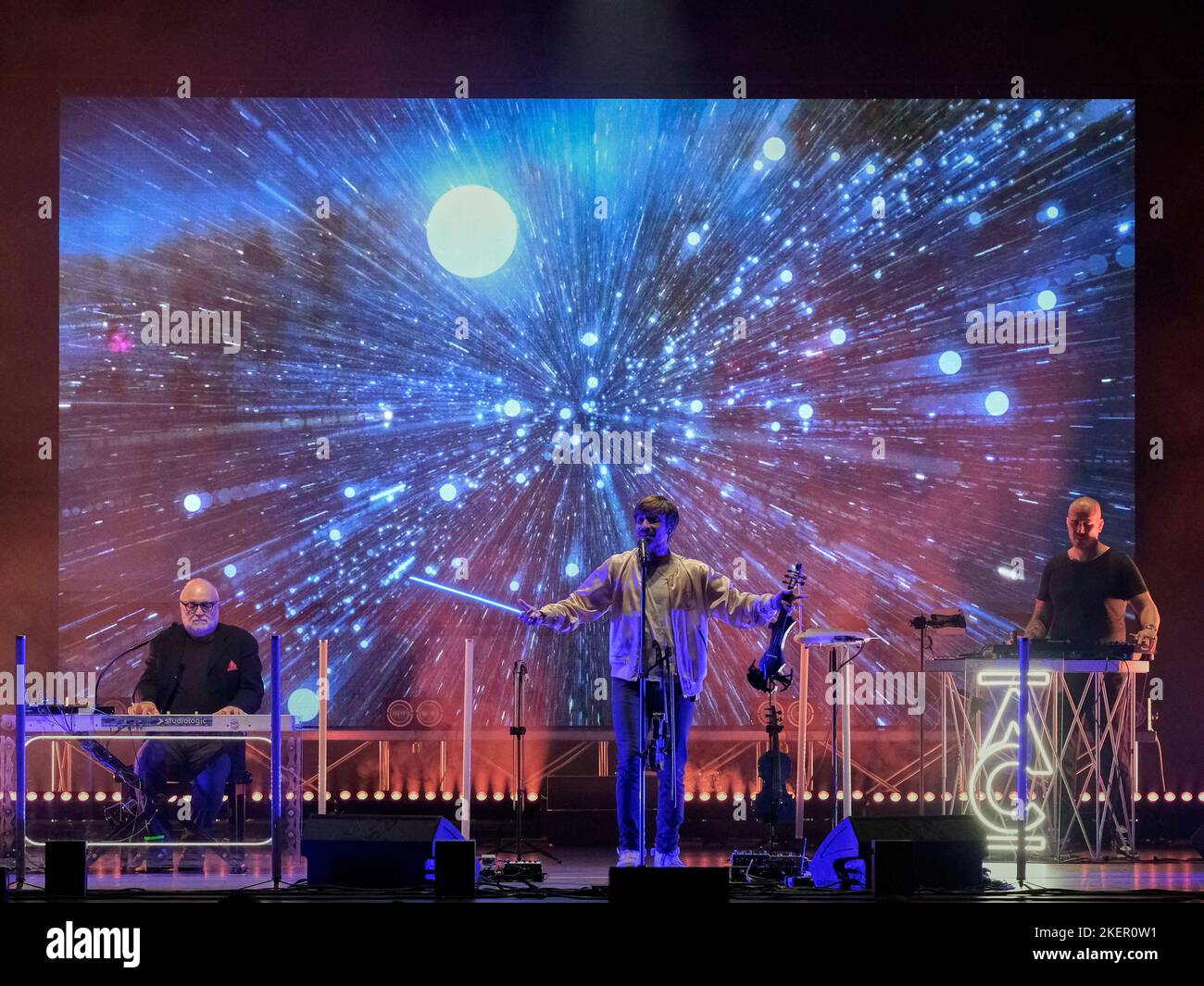 Verona, Italy. 12th Nov, 2022. Andrea Casta, Sergio Cossu during ANDREA ...