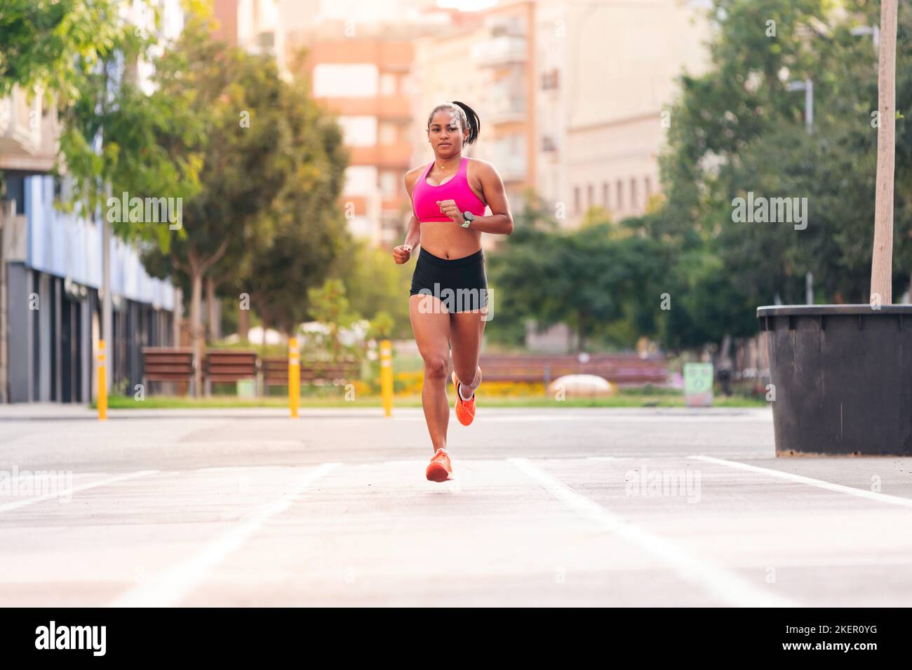Running on one spot hi-res stock photography and images - Alamy