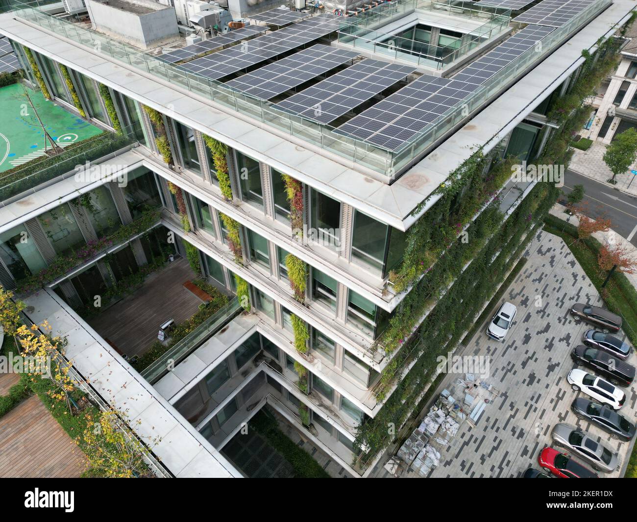 Aerial photo shows the first "Near Zero Energy Building" - CSCEC ...