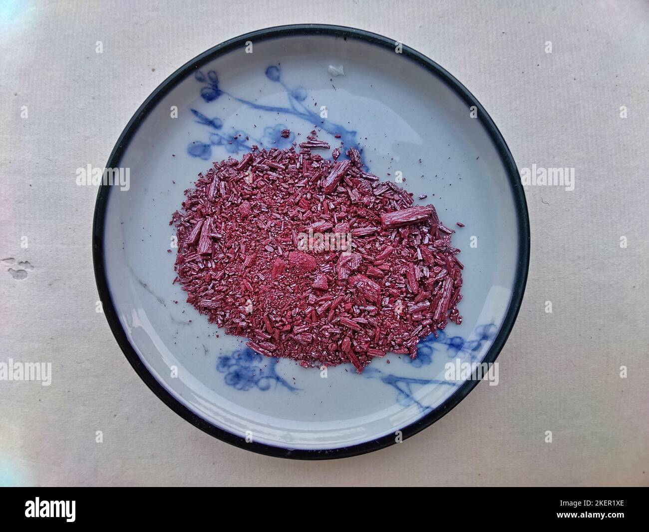 Cinnabar or cinnabarite dust - can use to pigment Stock Photo - Alamy