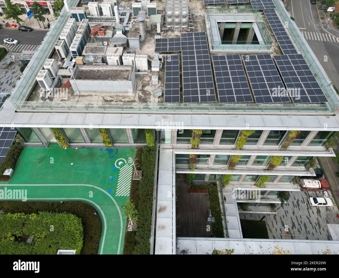 Aerial photo shows the first "Near Zero Energy Building" - CSCEC ...