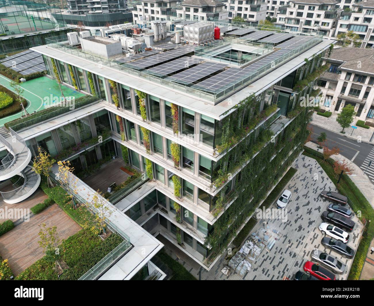 Aerial photo shows the first "Near Zero Energy Building" - CSCEC ...