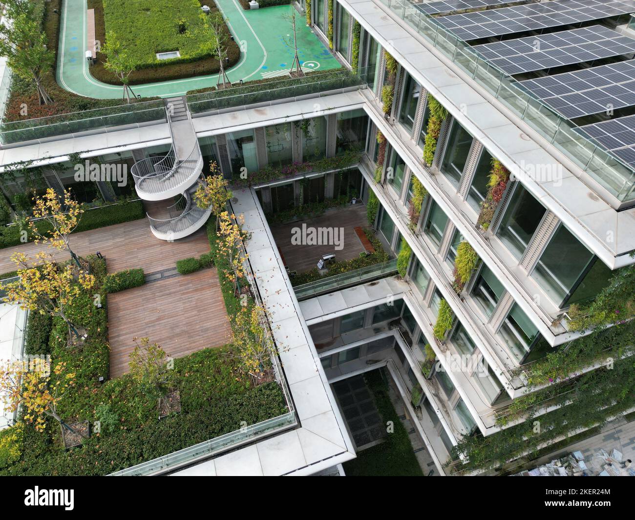 Aerial photo shows the first "Near Zero Energy Building" - CSCEC ...