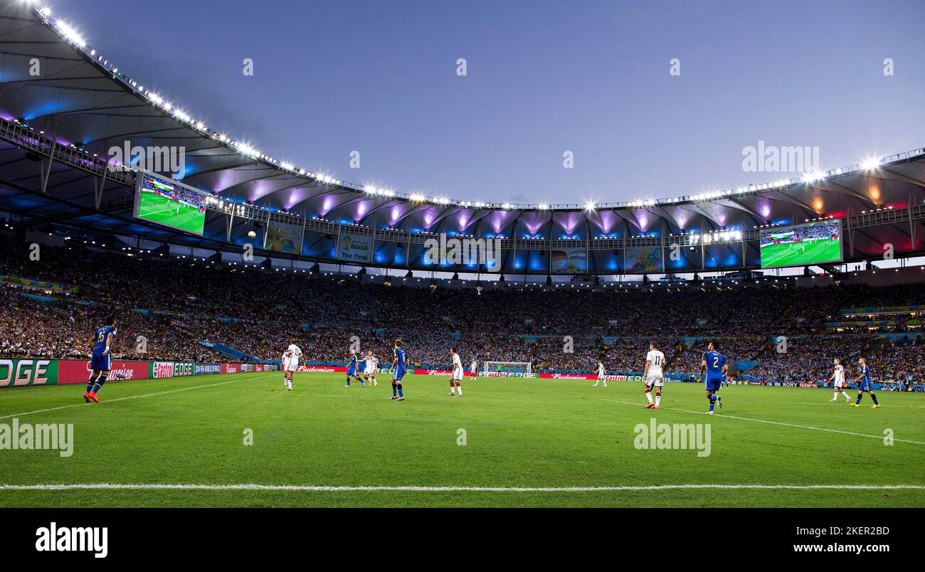 Rio de Janeiro, 13.07.2014, Estadio do Maracana †bersicht Maracana Deutschland - Argentinien ...