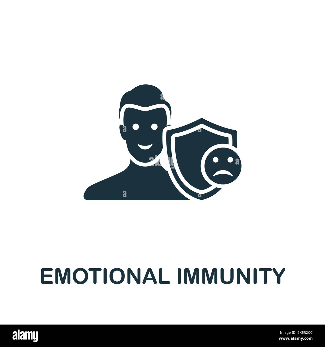 Emotional Immunity icon. Monochrome simple Human Productivity icon for ... Emotional Immunity icon. Monochrome simple Human Productivity icon for ...