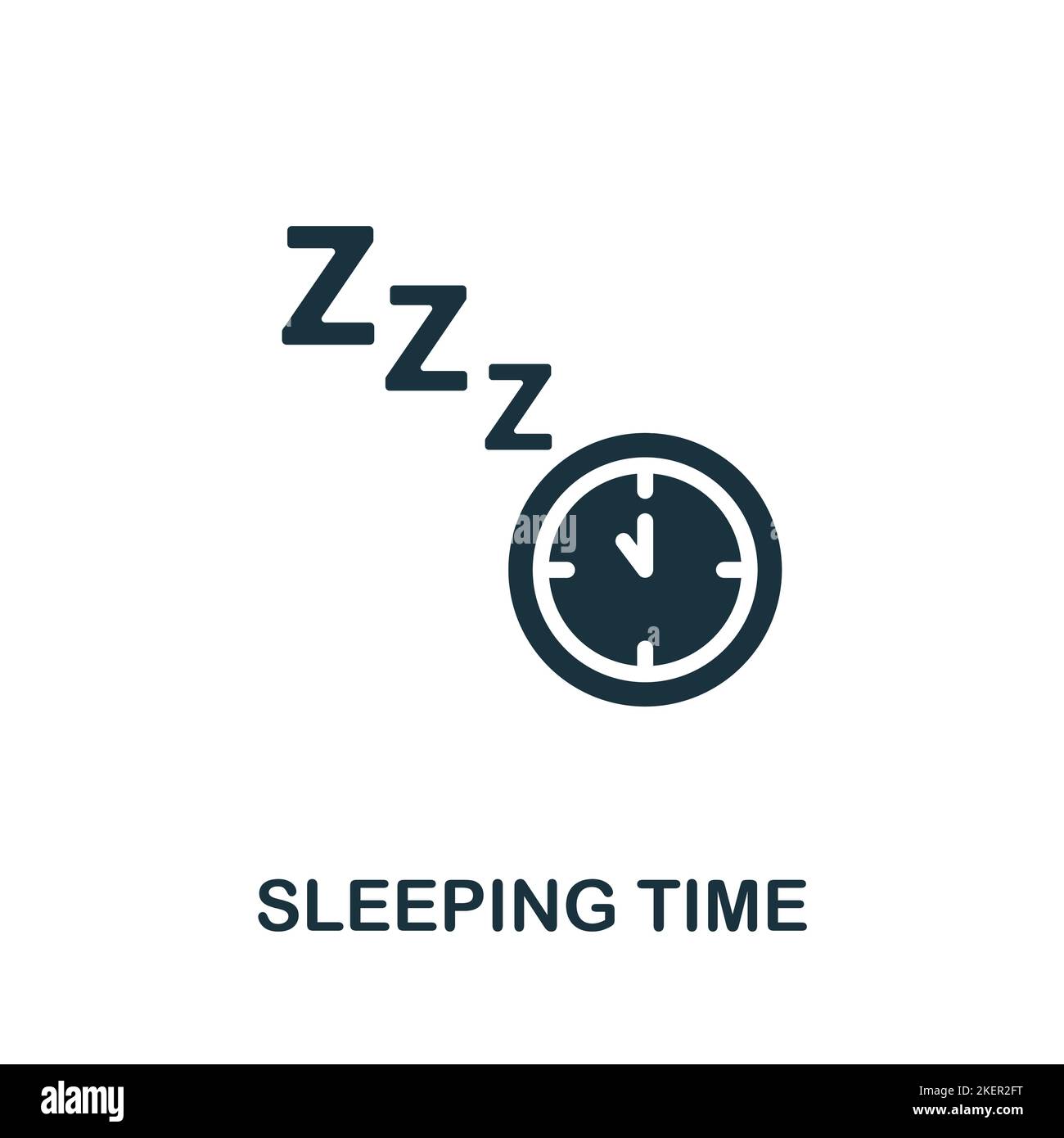 Sleeping Time icon. Monochrome simple Human Productivity icon for ... Sleeping Time icon. Monochrome simple Human Productivity icon for ...
