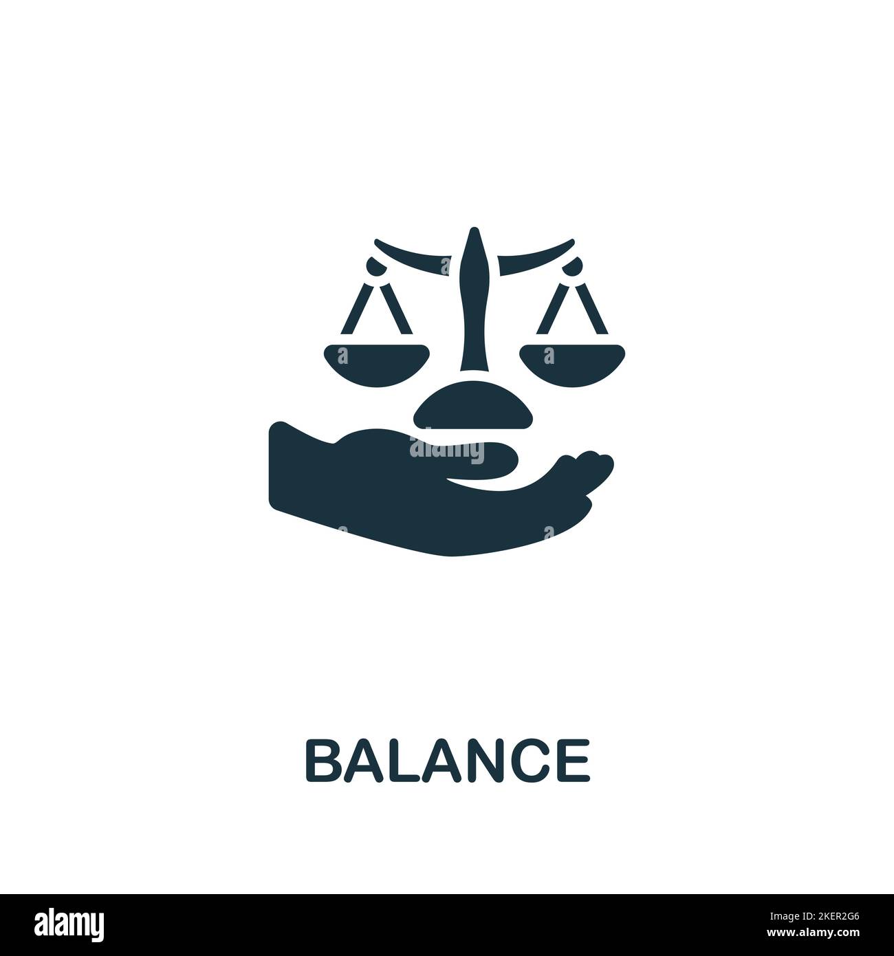 Balance icon. Monochrome simple Human Productivity icon for templates ...