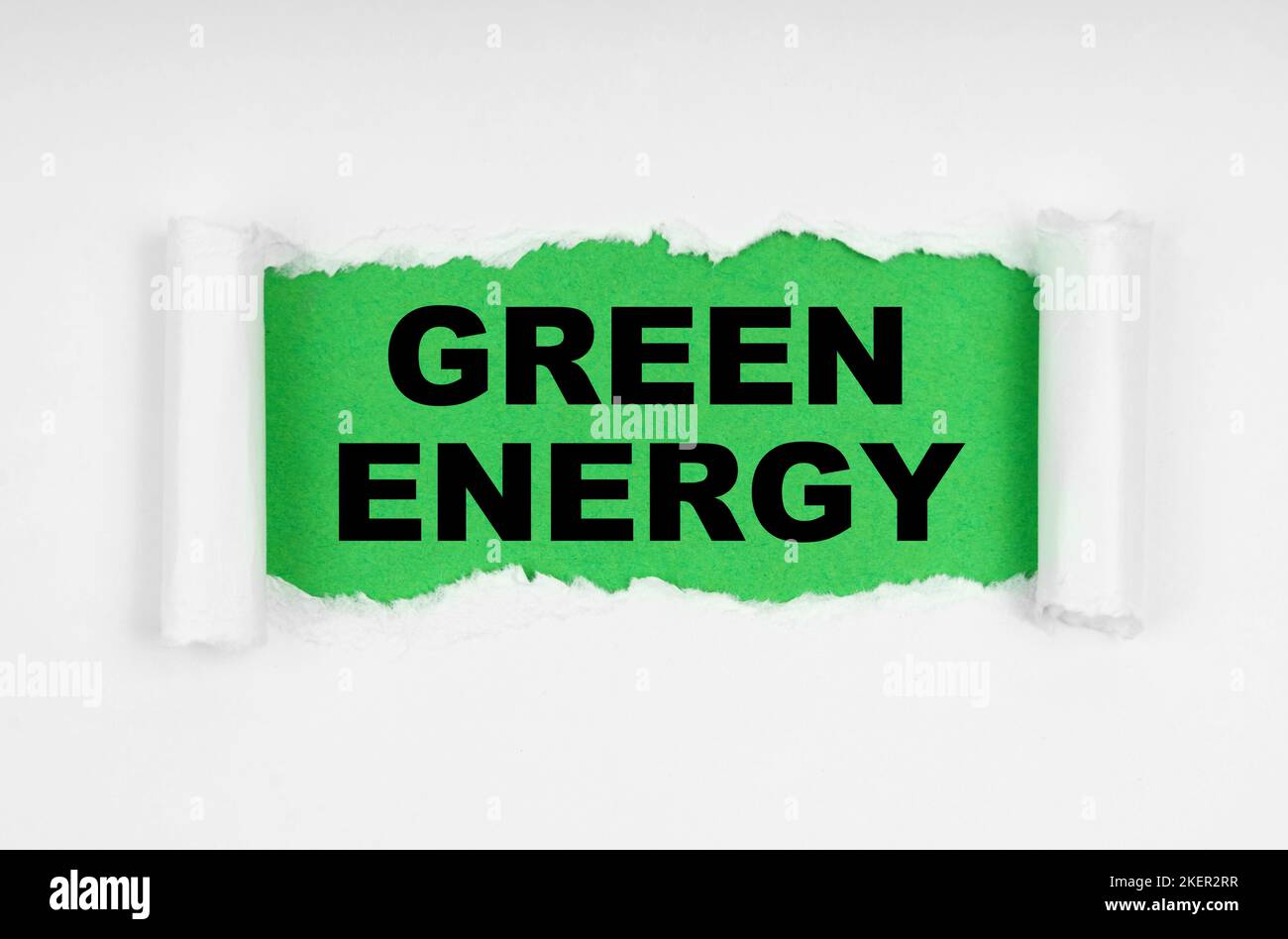 Environmental concept. In the middle of the white sheet, the paper is ...