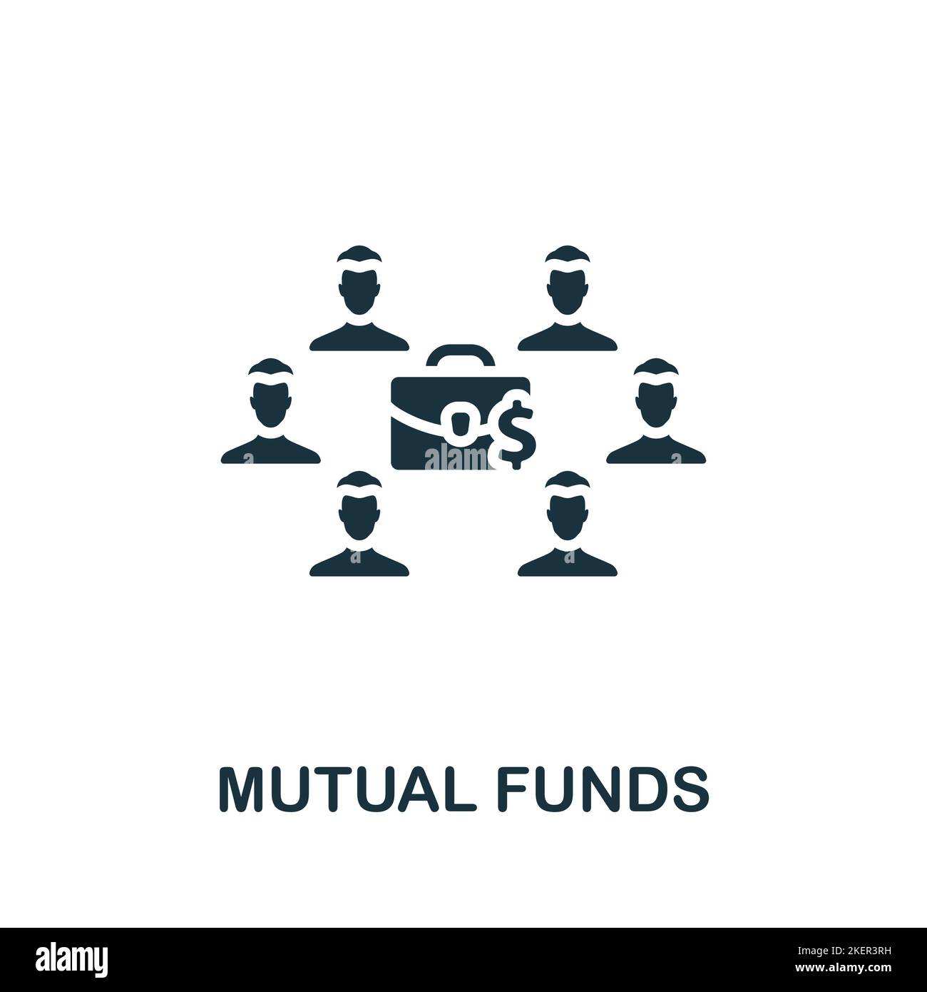 Mutual Funds icon. Monochrome simple Investments icon for templates ...
