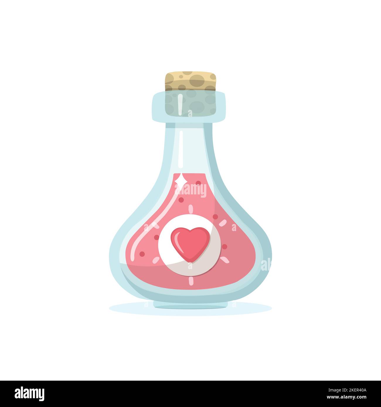 Love potion icon. Valentine day celebration. Vector illustration Stock ...