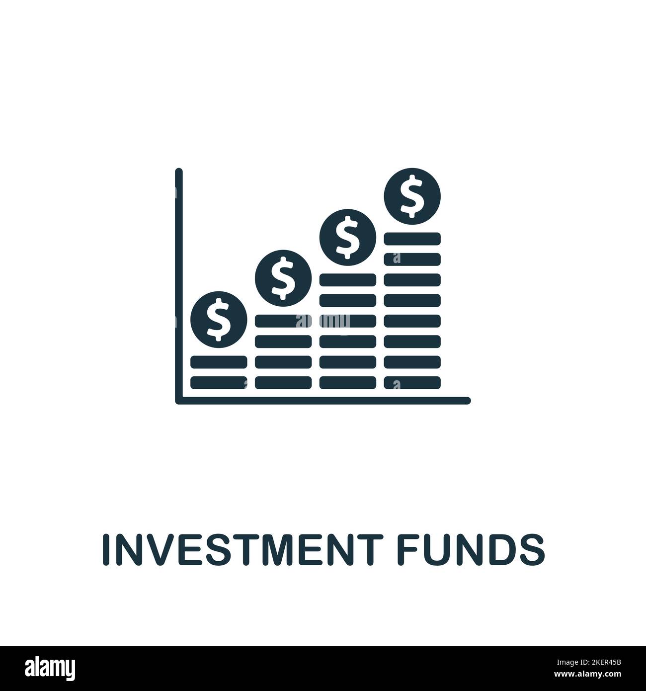 Investment Funds icon. Monochrome simple Investments icon for templates ...