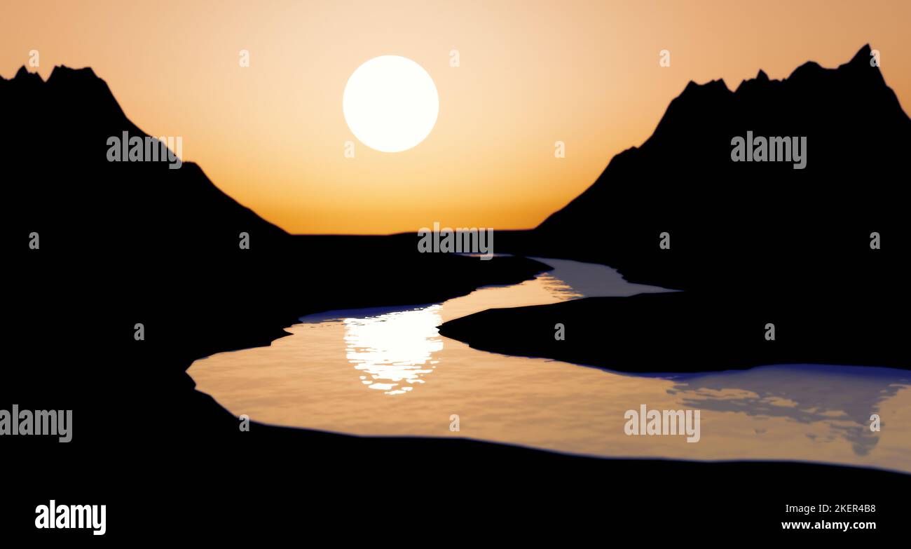 Mars planet view landscape cartoon hi-res stock photography and images ...