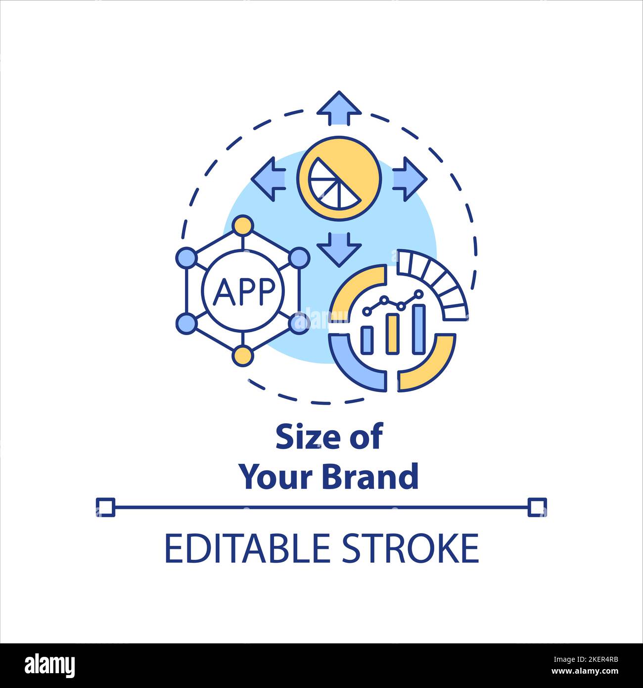 Size of your brand concept icon Stock Vector Image & Art - Alamy