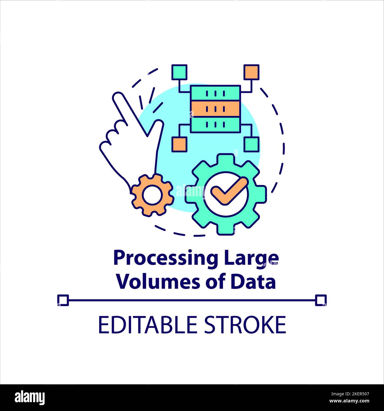 Processing large volumes of data concept icon Stock Vector Image & Art ... Processing large volumes of data concept icon Stock Vector Image & Art ...