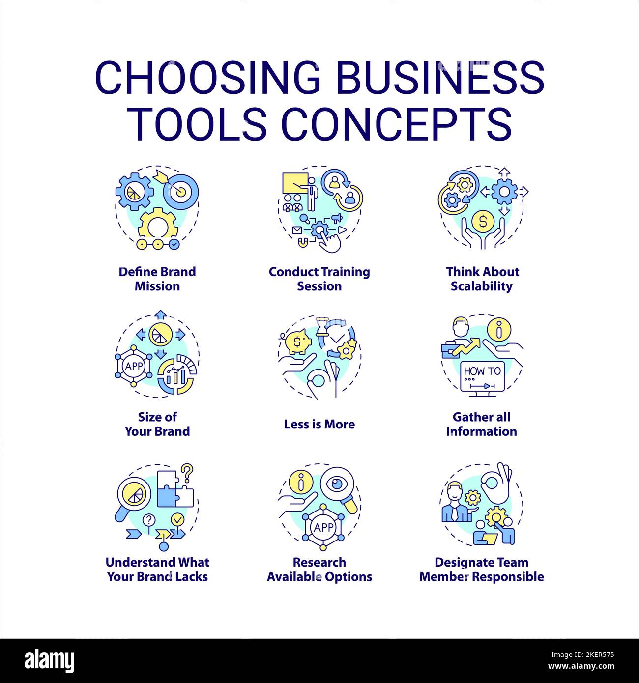 Choosing tools Stock Vector Images - Alamy