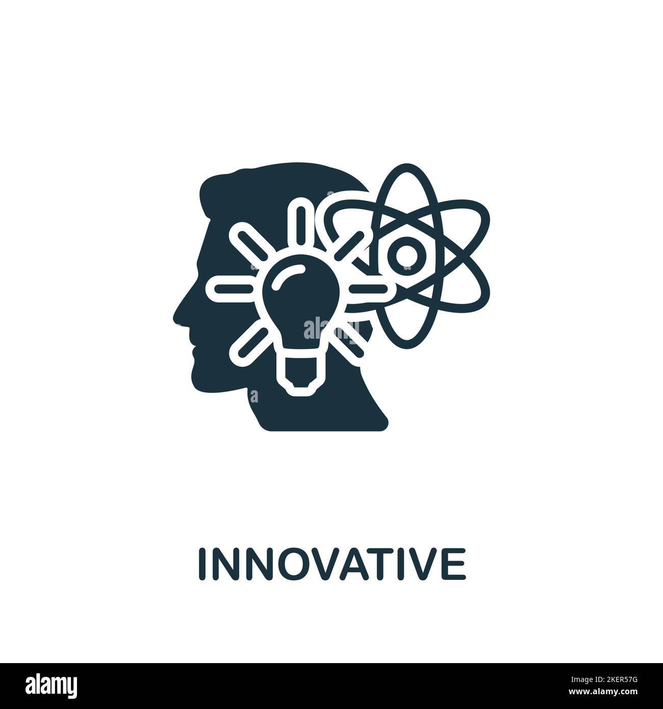 Innovative icon. Monochrome simple Life Skills icon for templates, web ...