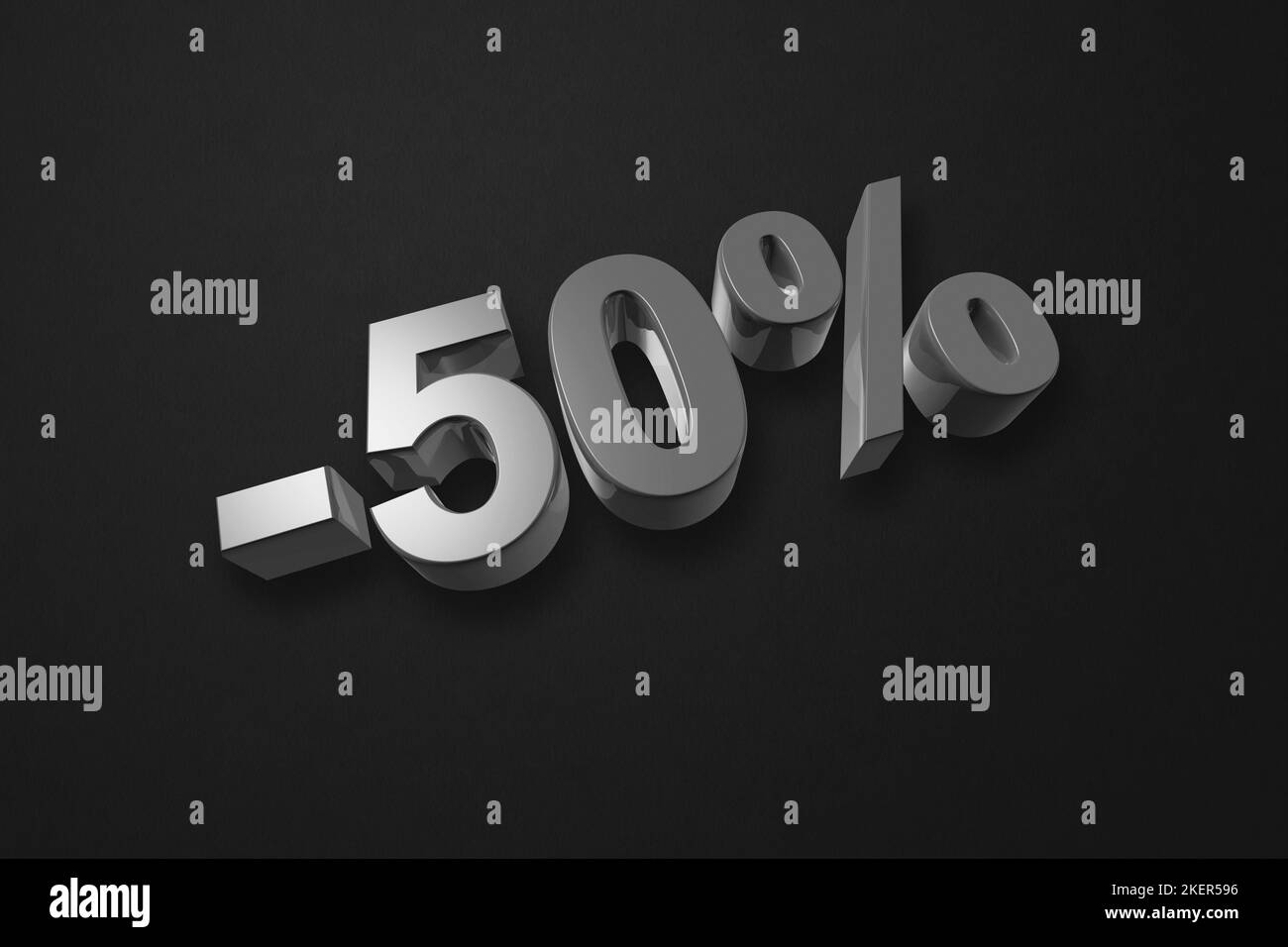 50 percent off illustration Black and White Stock Photos & Images - Alamy