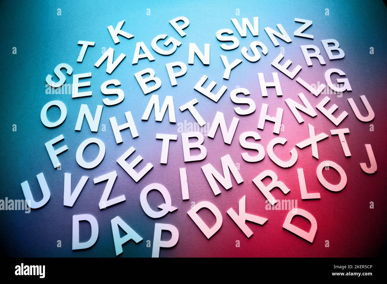 Mixed solid letters pile closeup photo. Education background concept ...