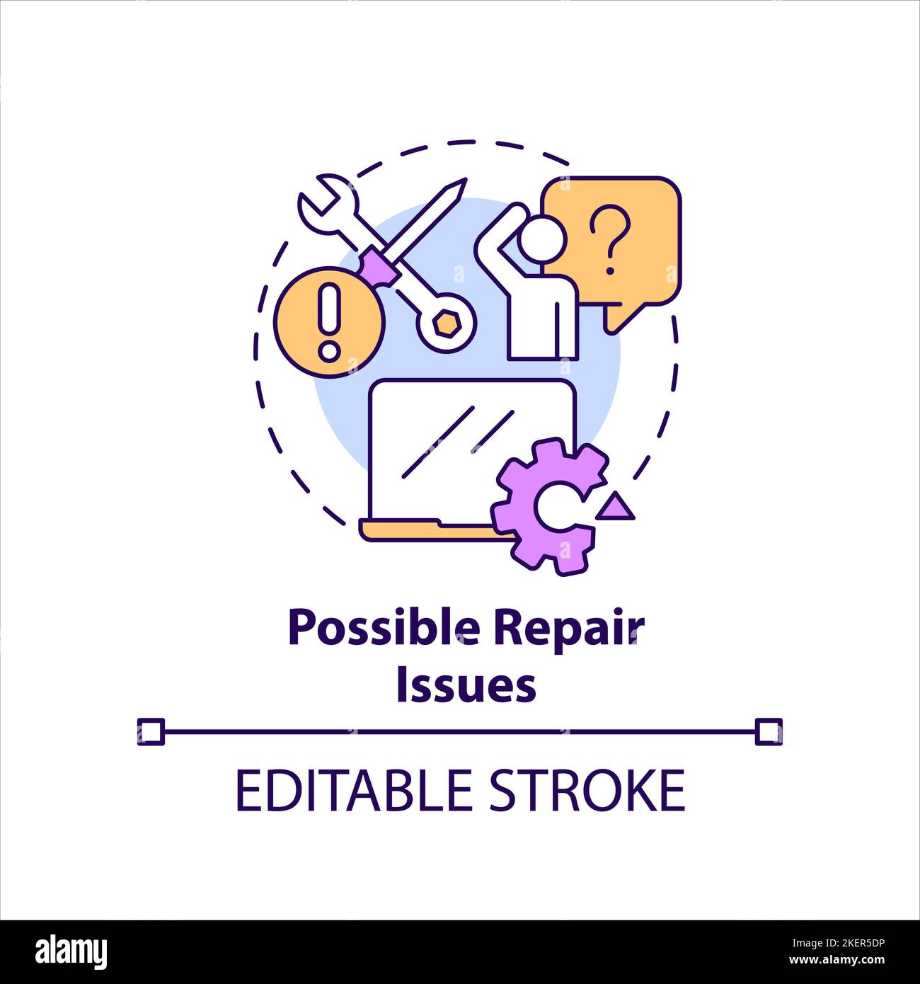 Troubleshooting issues Stock Vector Images - Alamy
